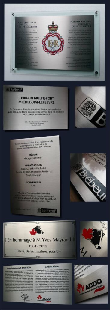 Plaque Honorifique Stainless Inox 1n - Enseignes Dumas