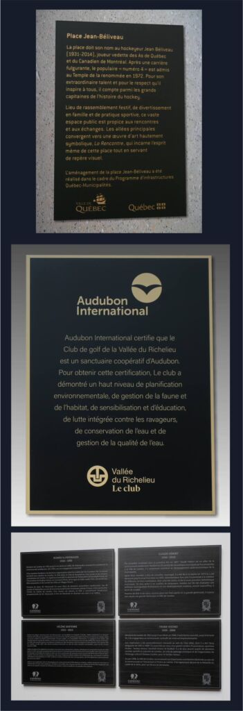 Plaque Reconnaissance Aluminium 2 - Enseignes Dumas